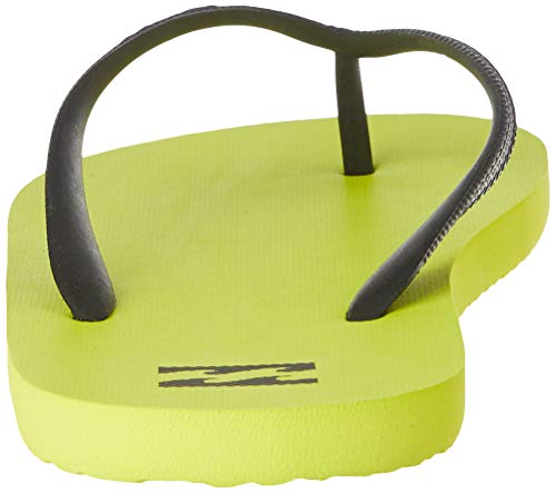 BILLABONG Men's Tides Solid Flip Flops, Yellow Lime 39, 11