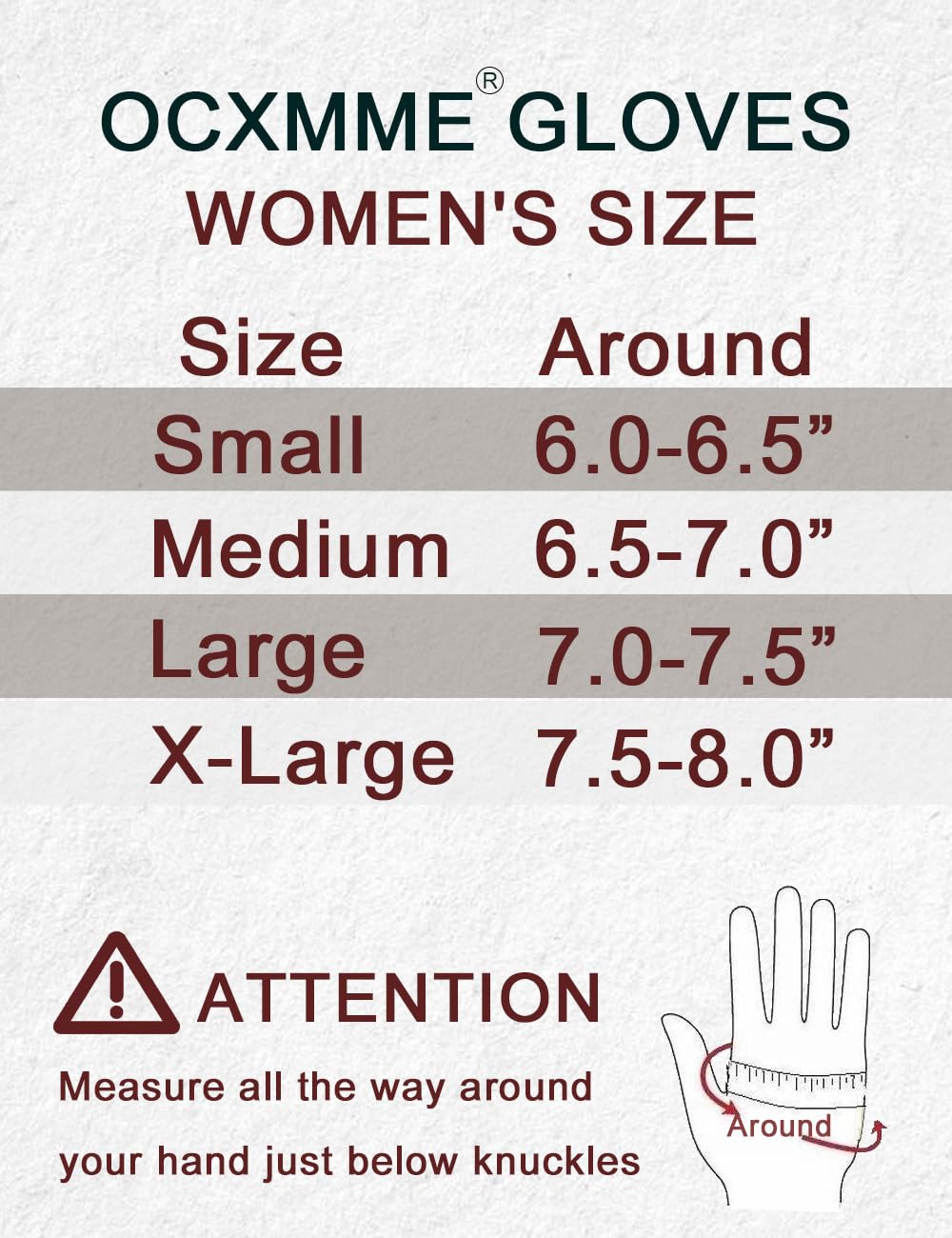 OCXMME Super Warm Womens Rabbit Fur Lined and Cuff Leather Gloves for Women Touchscreen Texting Driving Gloves Black Large