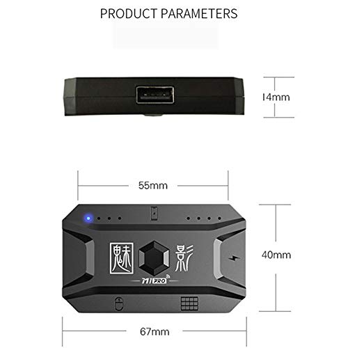 bobotron Plug and Gamepad PUBG Mobile Controller Gaming Keyboard Mouse Converter 5.0 for Android for iOS