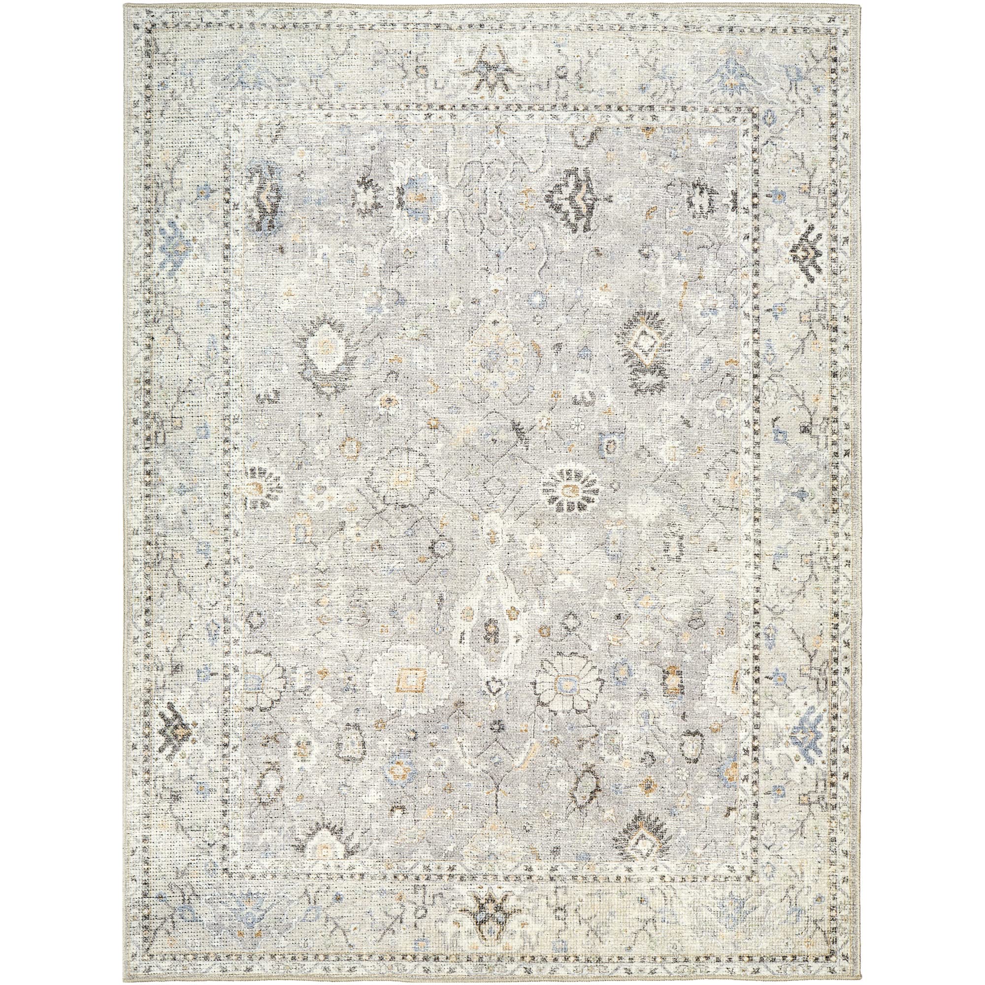 Becki Owens x Surya Davina Damask Area Rug , 9'2" x 12', Light Grey