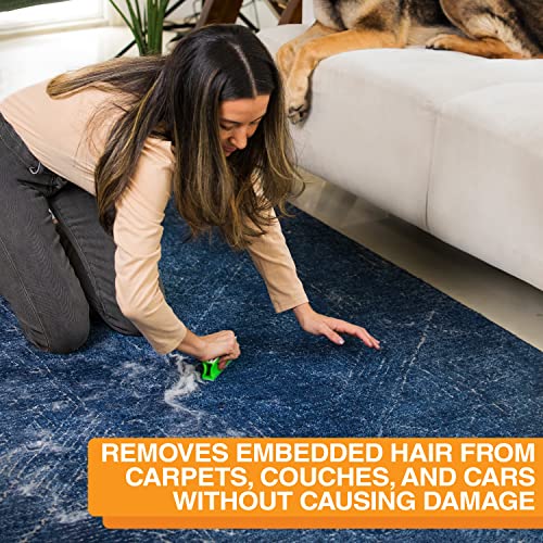 FurDozer X3 PRO 3-in-1 Pet Hair Remover & Auto Detailer - Remove Fur & Lint from Multiple Surfaces Green