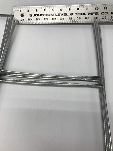 Durable Yard Signs Stake Pack of 100 Metal Stake Double H-Frame 10 inch x 24 inch x 9 Gauge Galvanized Wire Stake Signs Holder, fit 4mm or 5mm Corrugated SignsF