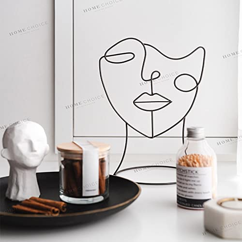 FM2018XSL Metal Wire Statue Ladies Hat Rack Stand Hat Holder Hat Organizer, Housewarming Gifts for Home Desk Decorations(No Hat)