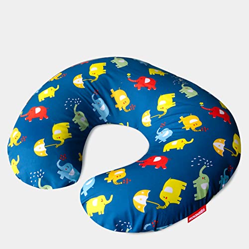 Nursing Pillow Cover with Elephant Print for Baby Boys or Girls, Snug Fits Boppy Nursing Pillows, Soft Breastfeeding Nursing Pillow Slipcovers, for Breastfeeding Moms