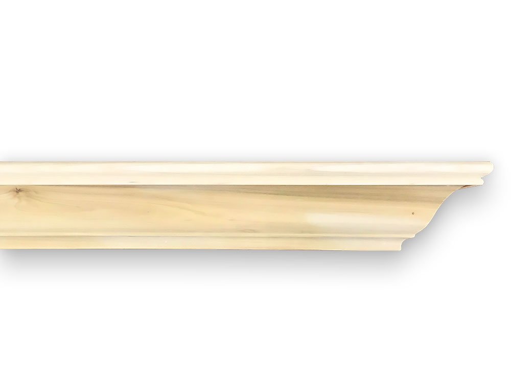 MANTELSDIRECT Mantels Direct Madison M728 72" Poplar Paint Grade Mantel Shelf - White, Madison-M728-POPP-WP