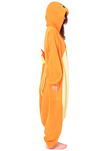 SAZAC Kigurumi - Pokemon - Charmander - Onesie Jumpsuit Halloween Costume - Adult XL Size