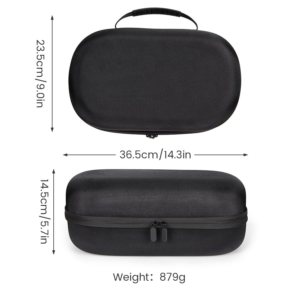 Carrying Case and Silicone Cover Combo Set for Meta /Oculus Quest 2, Shoudler Bag Compatible with Various Head Strap