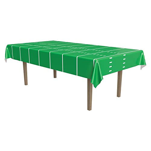 Football Decorations Backdrop Hanging Swirls and Table Cover for Birthdays Game Days Tailgating Party Supplies