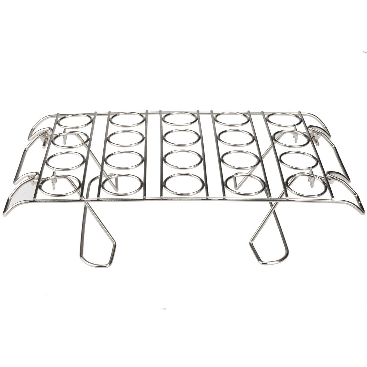Cupcake Cone Baking Rack, Ice Cream Cone Stand Holder, Waffle Cone Holder,Stainless Steel,20 Capacity Foldable (1)