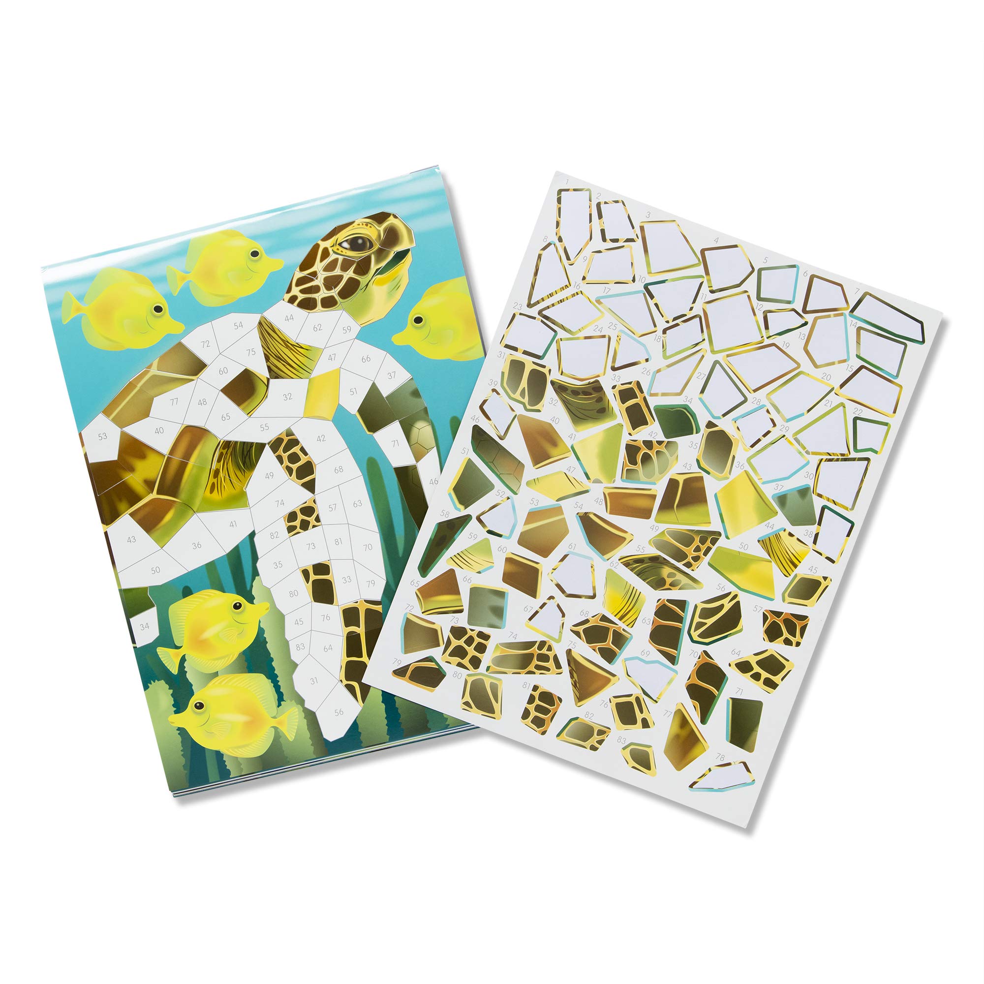 Melissa & Doug Mosaic Sticker Pad Bundle Play Set 3-Pack: Safari, Ocean and Nature - 12 Scenes Each
