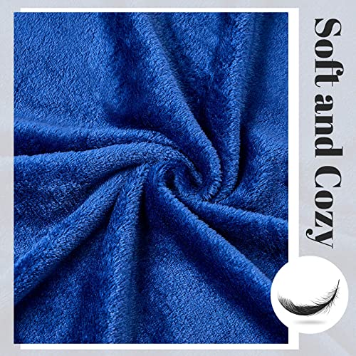Juexica 20 Pcs Fleece Blanket Bulk Plush Throw Blankets Lightweight Warm Cozy Pet Friendly Solid Color for Home, Office, Wedding, Gifts, Outdoor, Camping, 40 x 60 Inches, Grey, Dark Blue, Red, Orange