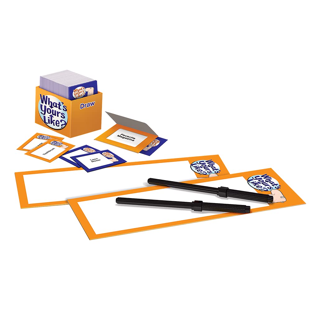 PlayMonster What's Yours Like? β Hilarious Party Card Game β Describe What Your Guess Word is Like β Ages 12+