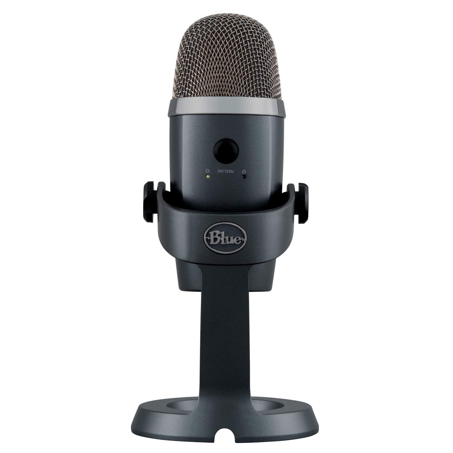 Blue Yeti Nano USB Microphone (Shadow Gray) Bundle with Boom Arm, Shock Mount and Pop Filter Compatible with Blue Sherpa Companion App (4 Items)