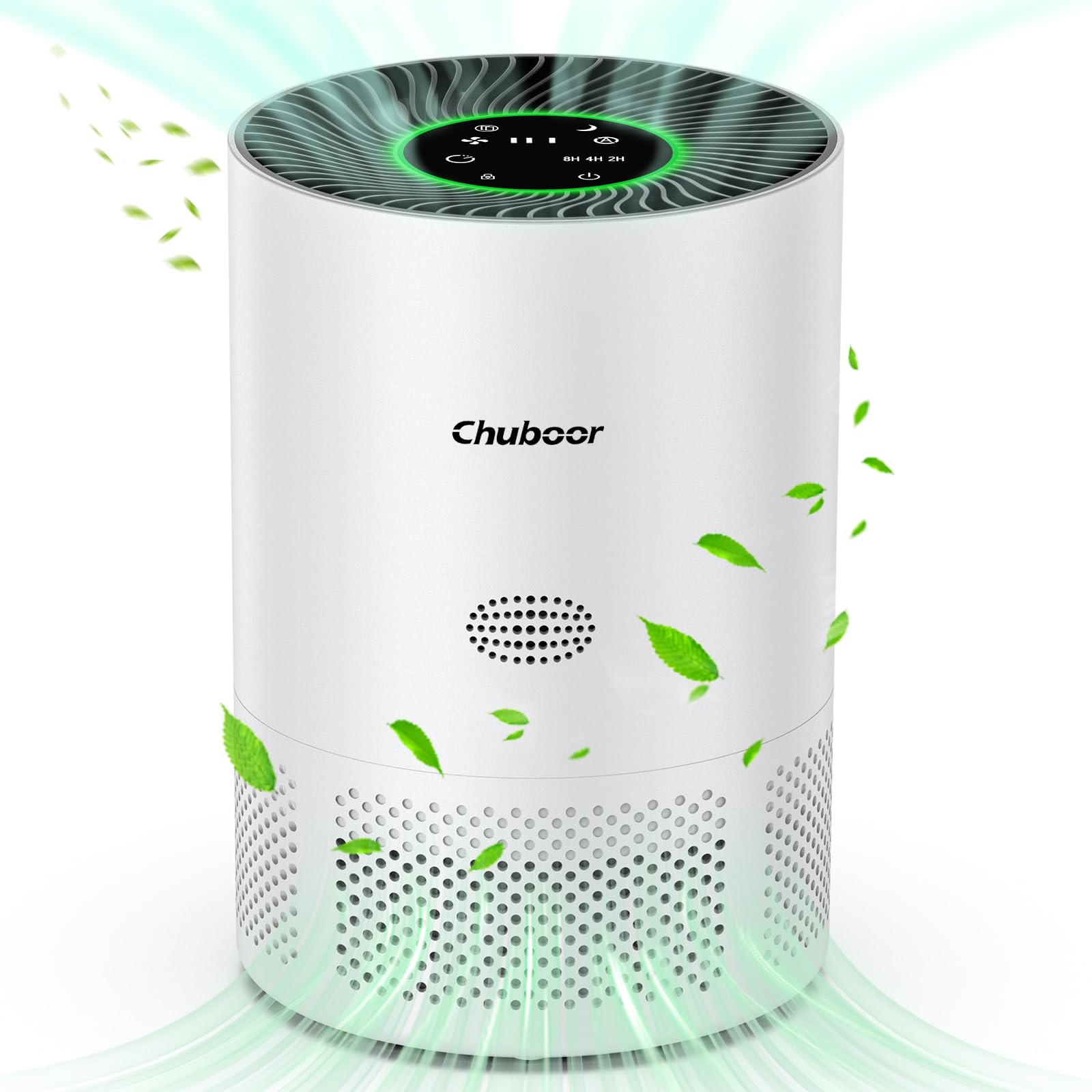 Chuboor Air Purifiers for Home Large Rooms up to 1200ft², H13 True HEPA Air Purifiers for Bedroom Dorm Room Pets with Timer, Air Purifier Cleaner for Dust,Smoke,Odor,Dander,Pollen