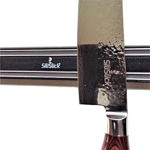 SiliSlick 12β/30.5cm Magnetic Knife Bar - Organize Kitchen Knives, Tool Holder, Utensil Organizer, Storage Rack