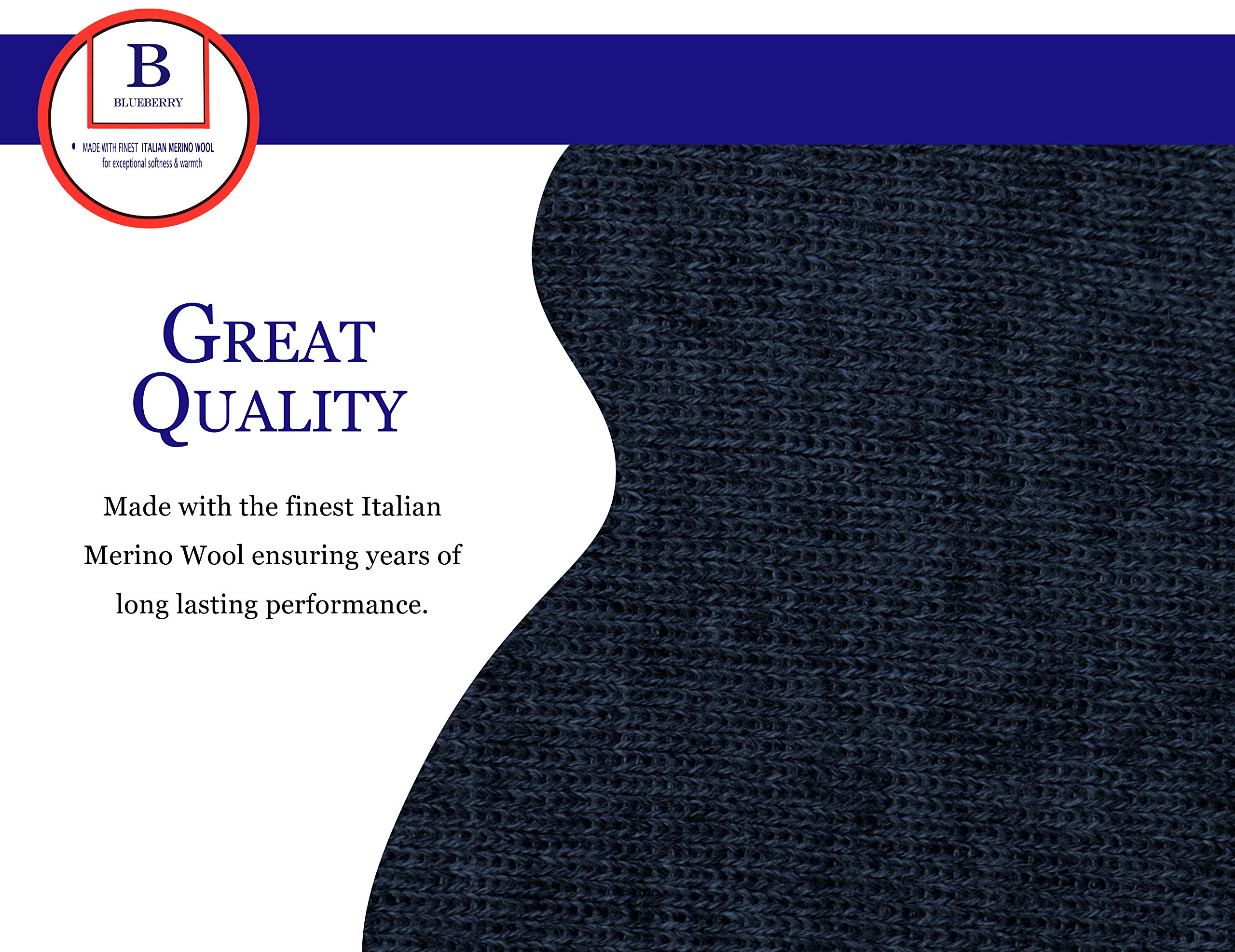 Blueberry Uniforms Black Merino Wool Beanie Hat -Soft Winter and Activewear Watch Cap