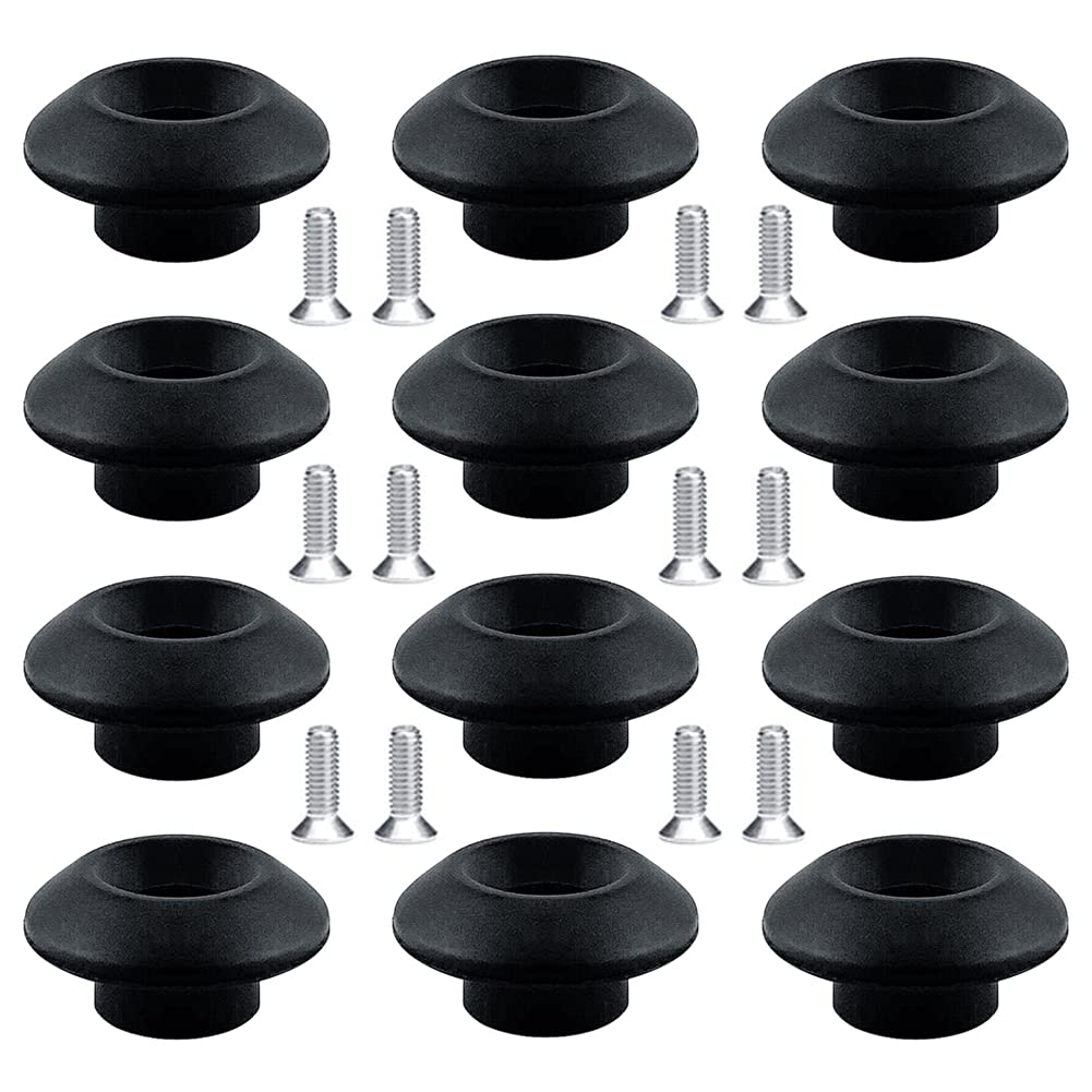 brandname Wwxuanke 12pcs Deck Line Guides Kayak Canoe Nylon Round Shape Rope Guides with Mounting Screws（M616） for 4-5 mm Diameter Ropes