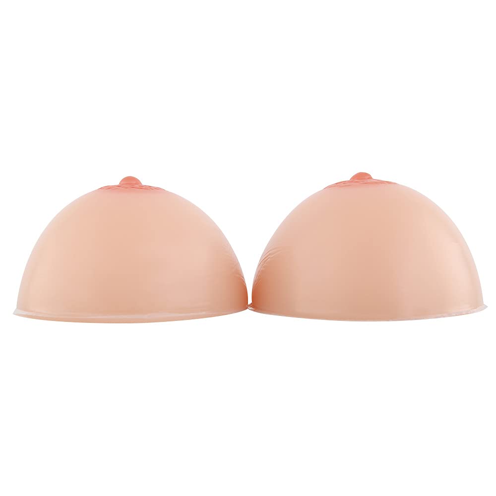 BMLen Silicone Breast Forms/Fake Boobs for Crossdresser,Mastectomy Transgender, and Cosplay/Prosthetic Breast(A,Nude
