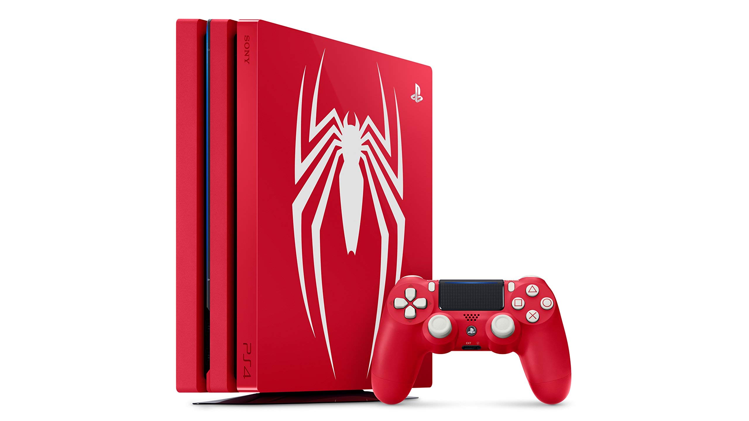 PlayStation 4 Pro 1TB Limited Edition Console - Marvels Spider-Man Bundle [Discontinued] (Renewed)