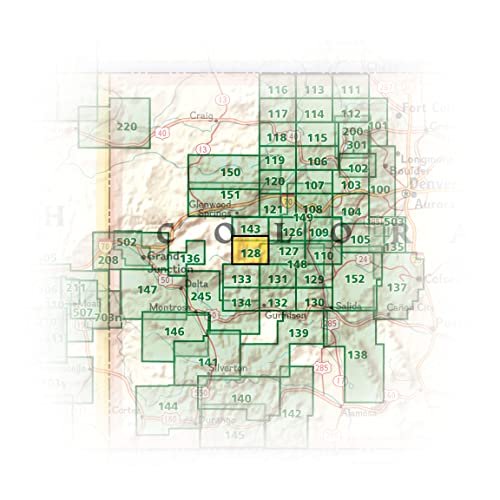 Maroon Bells, Redstone, Marble Map (National Geographic Trails Illustrated Map, 128)