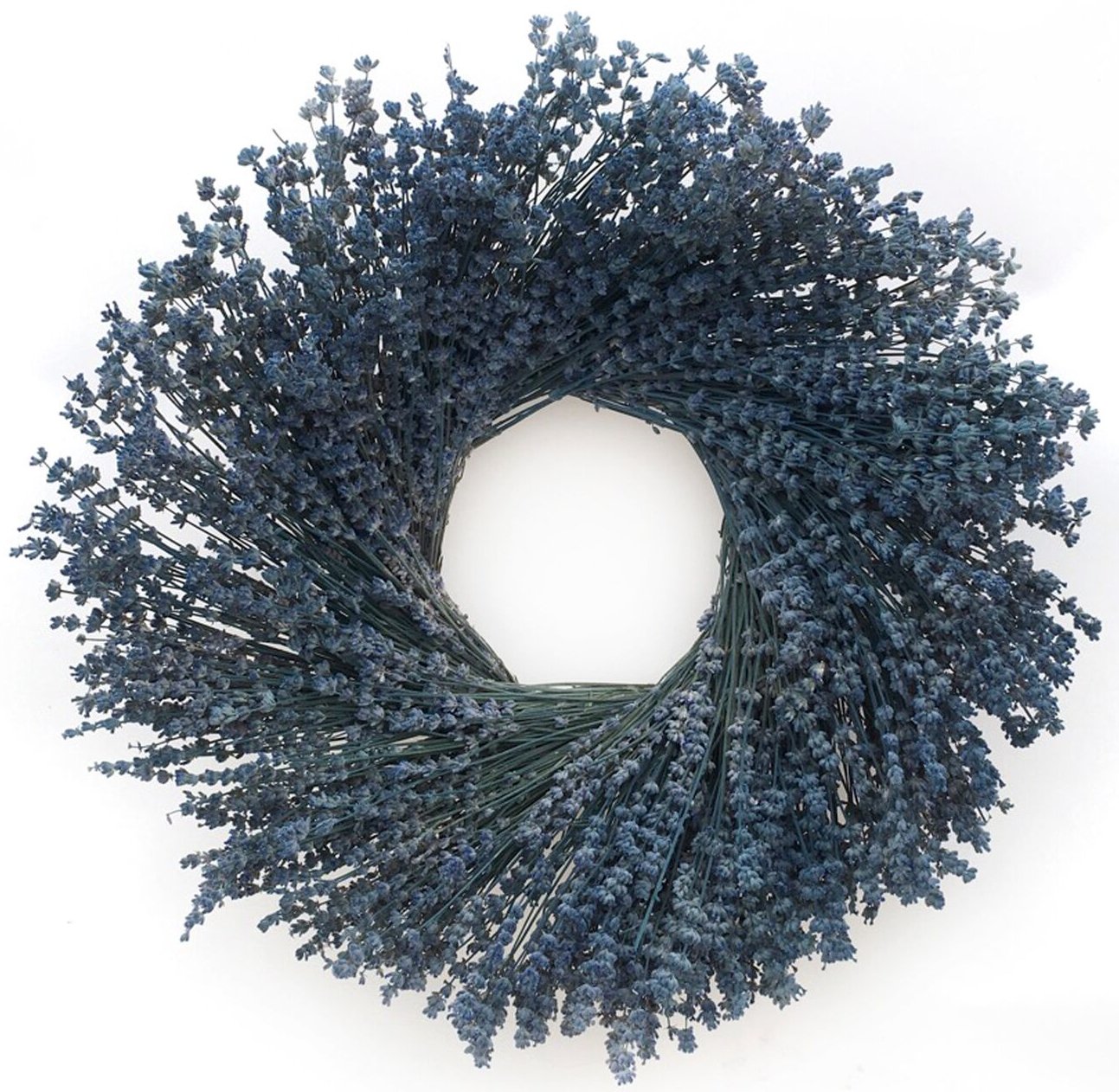 Marseille Natural Dried Lavender Wreath - Fragrant and Beautiful Real Wreath for Decorating Or Gifting - Grown and Handcrafted in USA 17.5 Inches. Round Wreath, Wreath for The Front Door Home Décor.