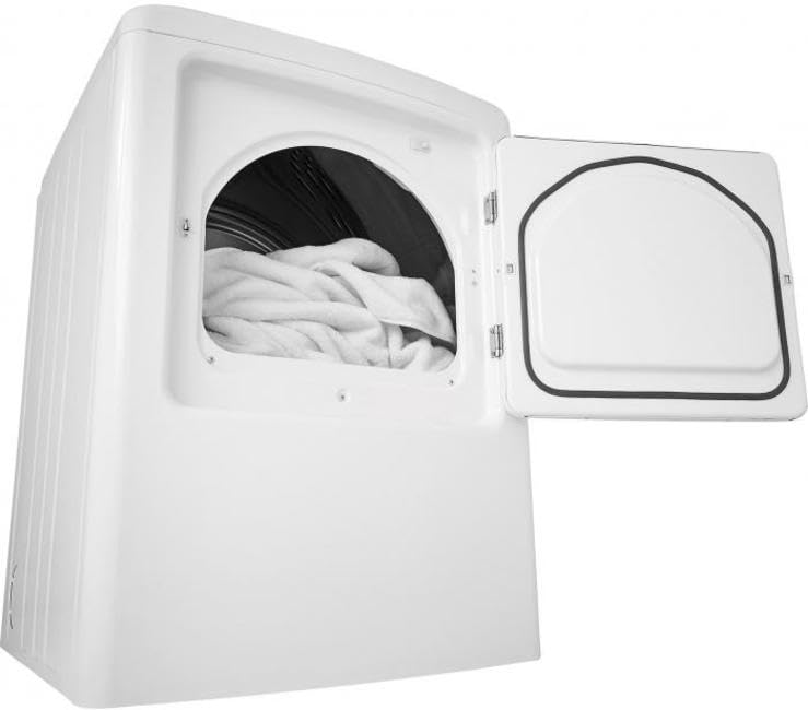 Frigidaire FFRG4120SW 6.7 cu. ft. Large Capacity Free Standing Gas Dryer, 10 dry cycles, Quick Dry, Active Wear, Sanitize, Eco Dry, Anti-Wrinkle, Reversible Door option, in White