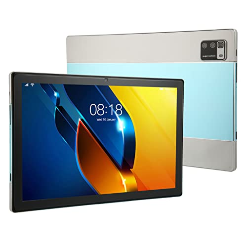 ciciglow 10 Inch Tablet, 6GB RAM 256GB ROM 5G Calling Tablet, 1920x1200 IPS HD Display, 10 Core CPU, 8MP 20MP Camera, for Android 11, 8800mAh, WiFi Bluetooth GPS (Blue)(US)