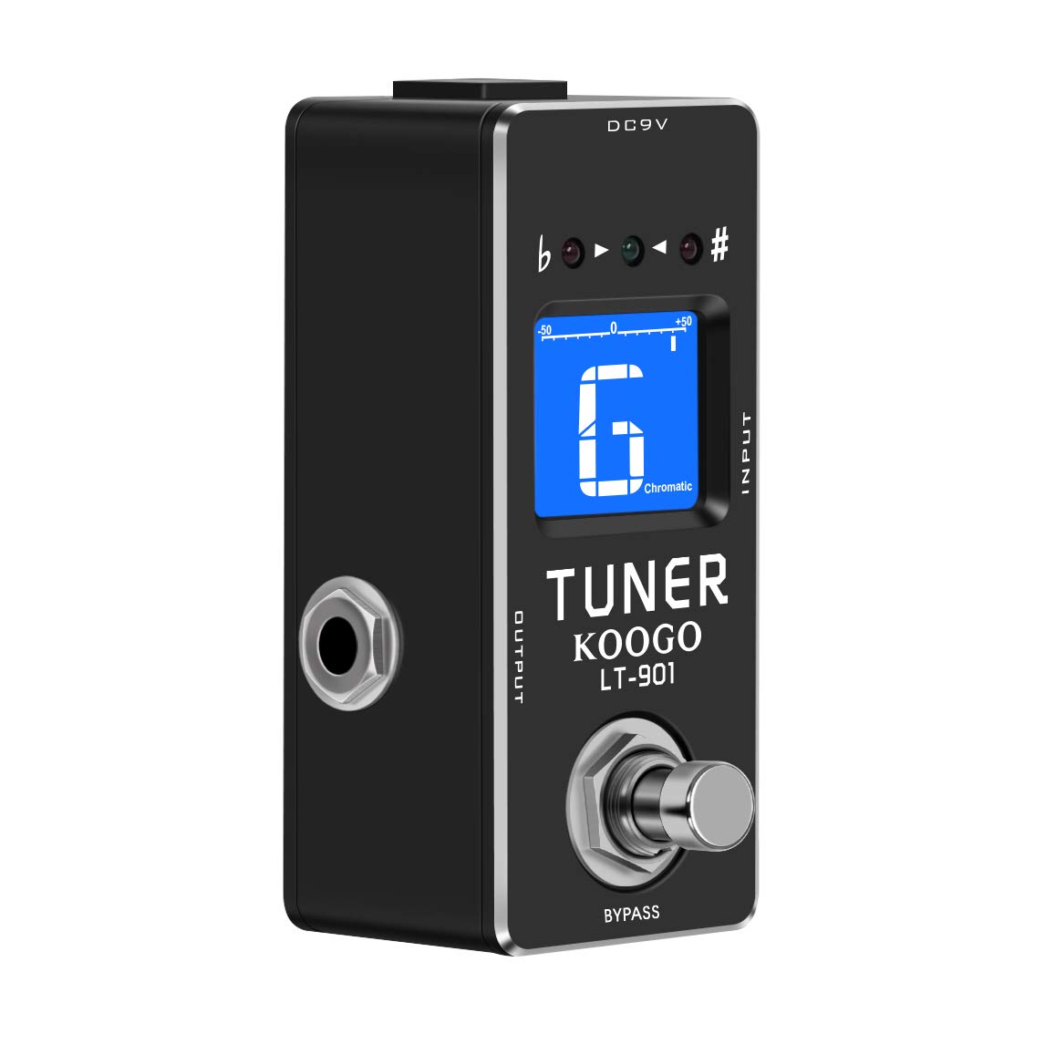 Koogo Tuner Pedal High Precision Chromatic Guitar Tuners Pedal True Bypass