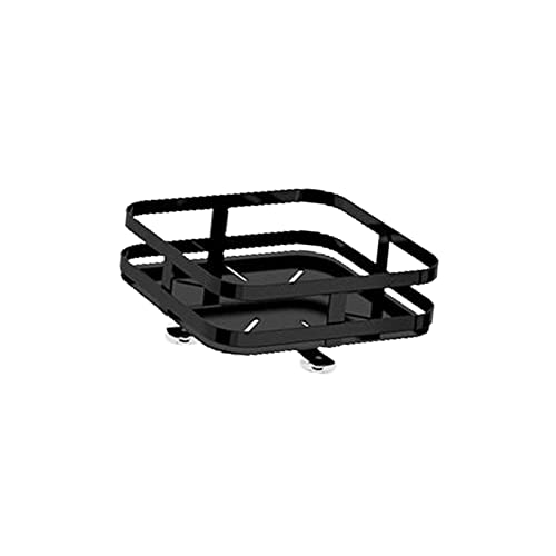 Fenteer Turntable Spice Rack Lazy Susan,360°Rotating Spice Racks for Kitchen Cabinet,Turntable Organizer for Cupboard, Refrigerator, Bathroom, Cosmetic, Table, Square 1 Tier