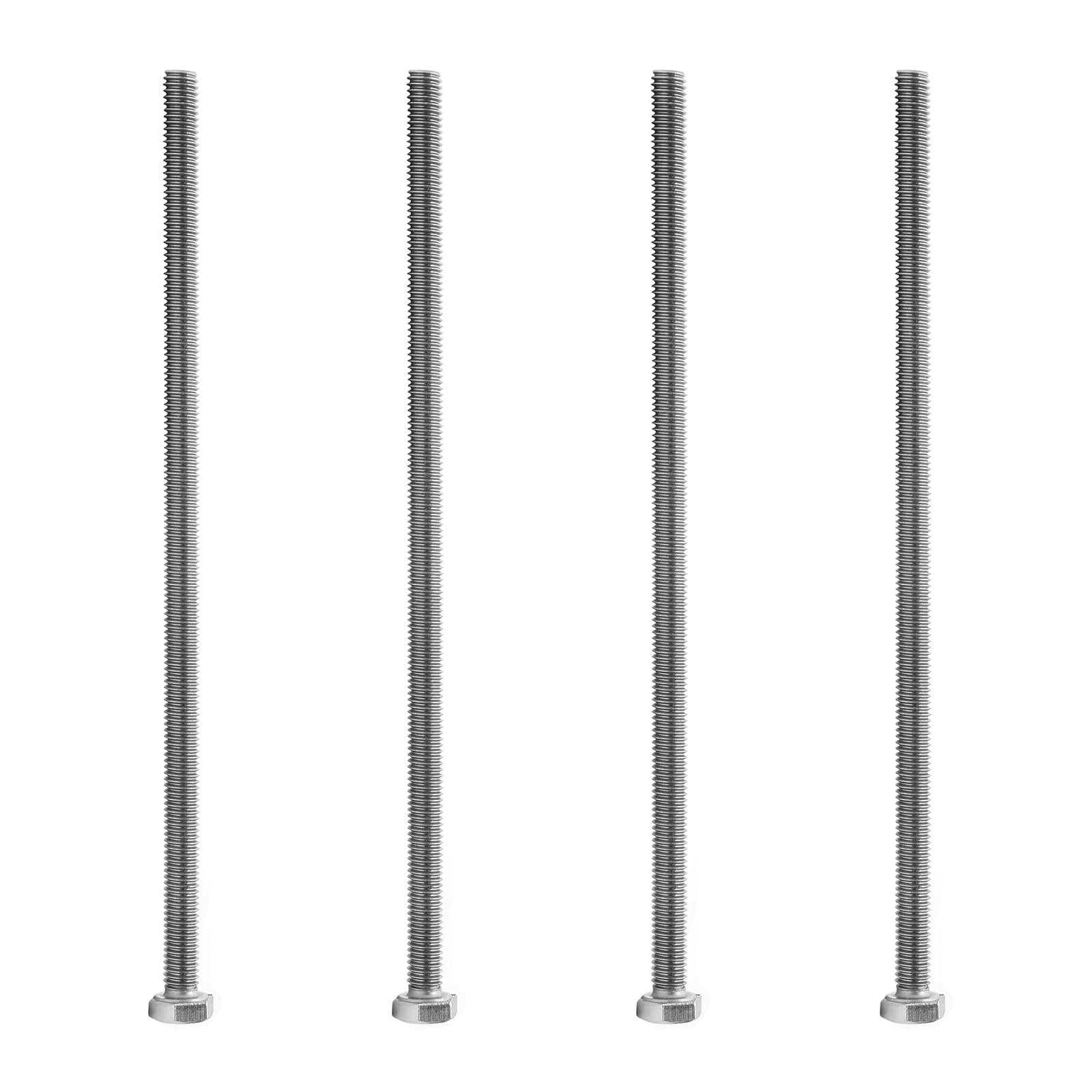 Cionyce 4 PCS M6 Hex Bolt, M6-1 x 150mm Hex Head Screws Bolts 304 Stainless Steel Hex Tap Bolts
