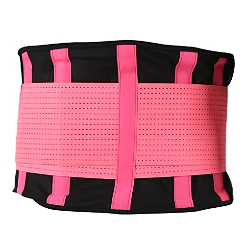 Breathable Back Brace, Skin Friendly Back Brace Good Air Permeability Comfortable for Home for Prevent Back Injuries(Pink)