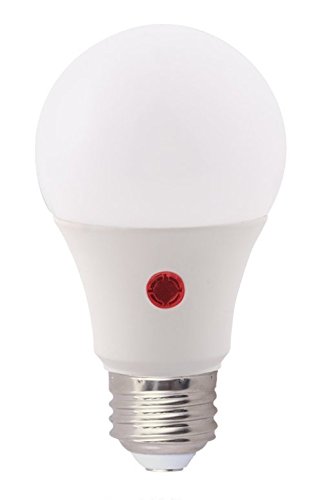 Bioluz LED Dusk to Dawn A19 Bulb Auto On/Off 9W= 60W Replacement Photocell Photosensor Instant ON and 3 Min Delay Off 3000K Soft White Indoor/Outdoor Lighting Lamp Hallway Yard Porch UL Listed 1-Pack