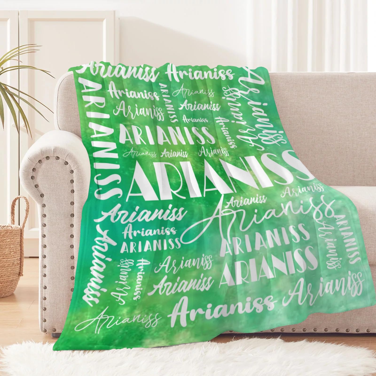 Customization of lover Custom Name Blankets Personalized Blanket and Throw Customized Flannel Blankets for Kids Adult(50''x60'')