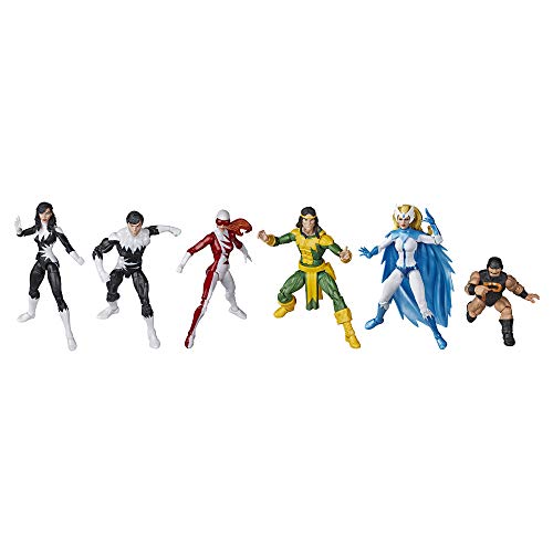 Marvel Classic Hasbro Legends Series Toys 6" Collectible Action 6 Pack Alpha Flight 6 Pack, 6 Figures with Premium Design, for Kids Ages 4 & Up (Amazon Exclusive)