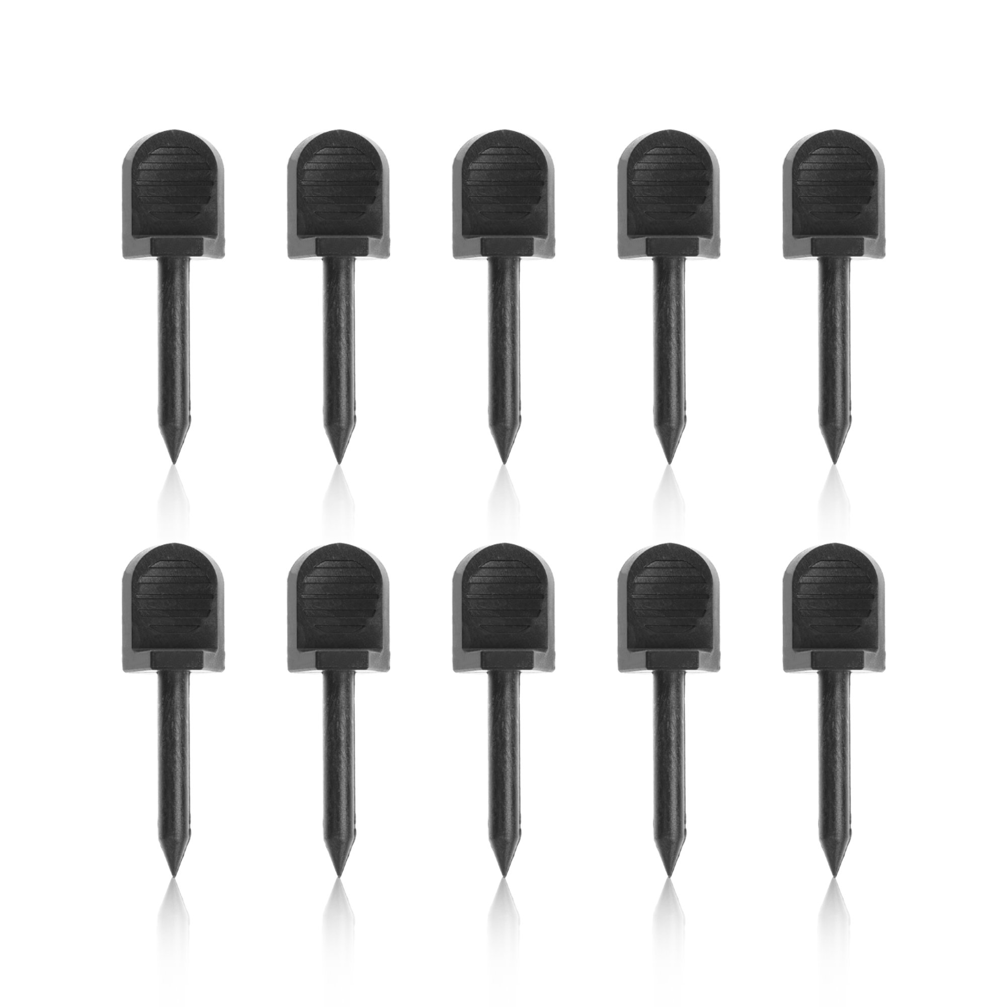 BCP Pack of 10 Black Color Archery Target Plastic Face Pins