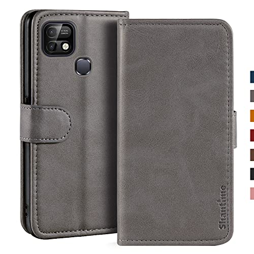 for Infinix Smart 5 Pro Case, Leather Wallet Case with Cash & Card Slots Soft TPU Back Cover Magnet Flip Case for Infinix Smart 5 Pro (6.52β)