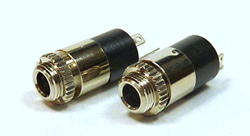 Two (2) Philmore 3.5mm 1/8" Mini Stereo Female Panel Mount Jack Headphone Jack