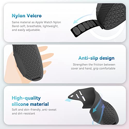 CNBEYOUNG Touch Controller Grip Cover and Head Back Pad for Quest 2