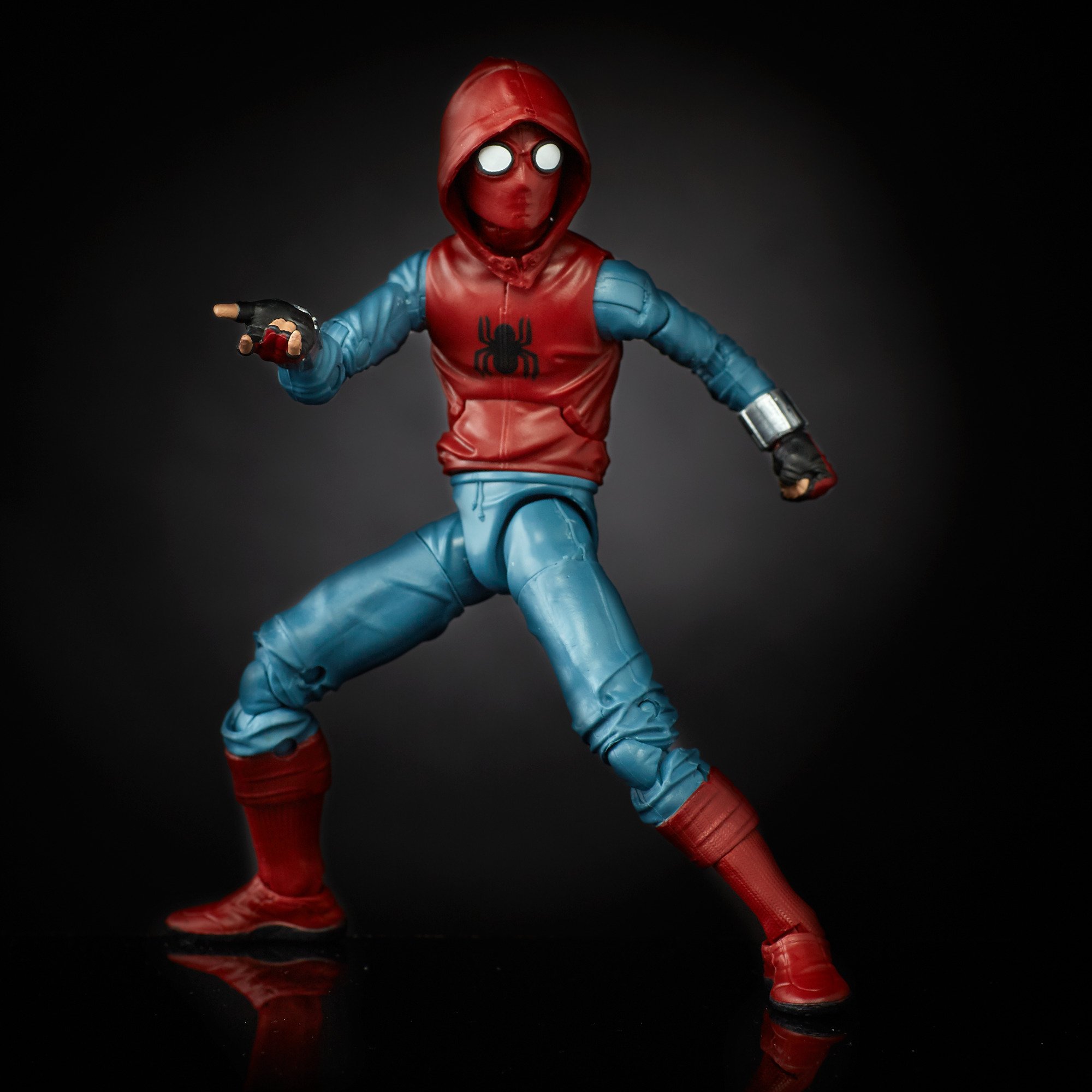 Marvel Legends Spider-Man Homecoming Movie Spider-Man (Homemade Suit) Action Figure (Build Vulture's Flight Gear), 6 Inches