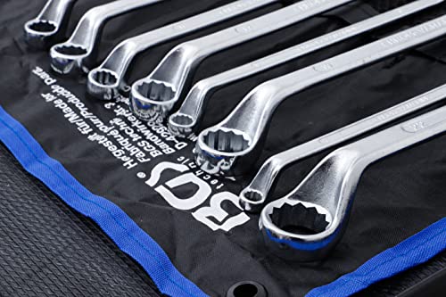 BGS 1209 | Double Ring Spanner Set | offset | 6 x 7-20 x 22 mm | 8 pcs.