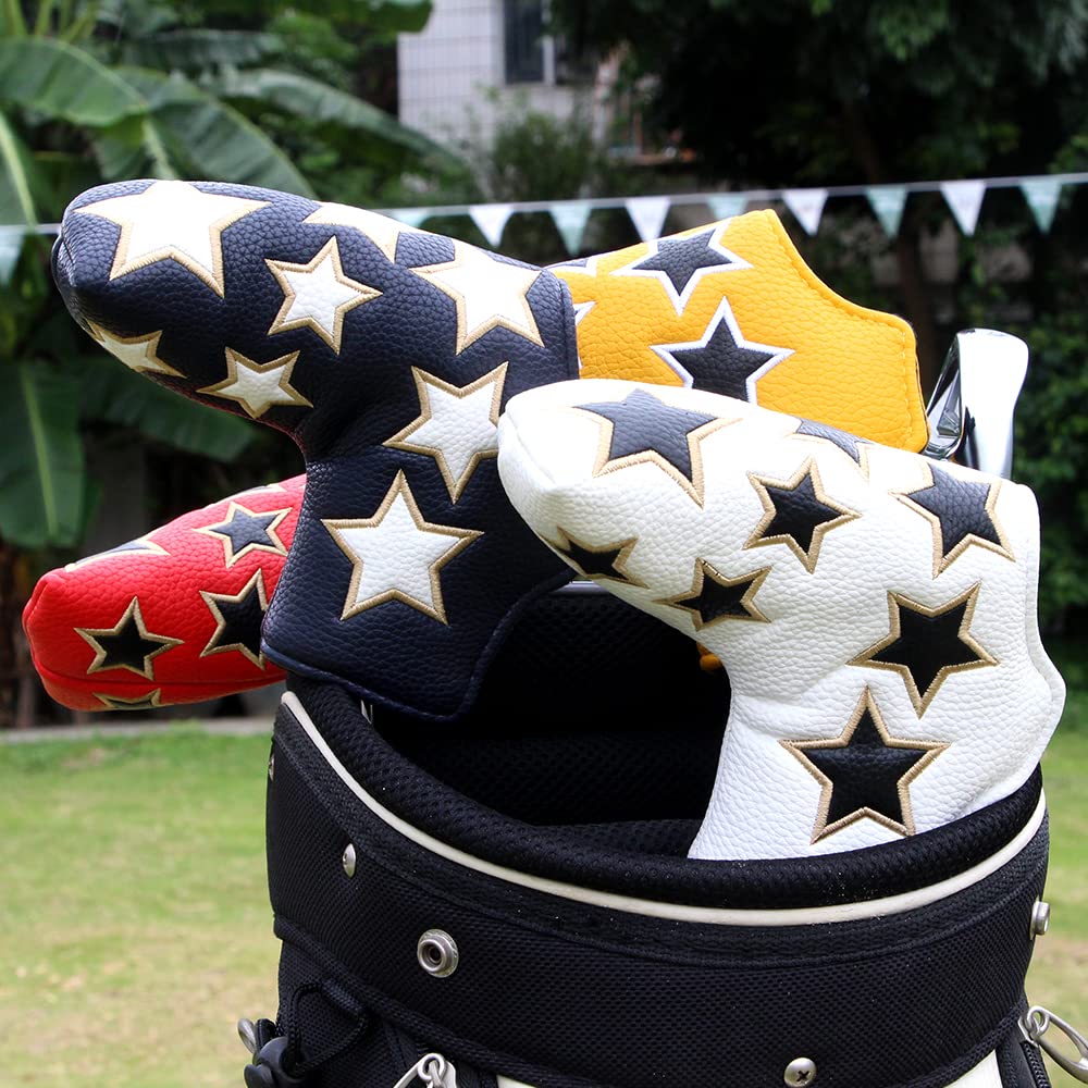 Blade Putter Cover, GLOOF Magnetic Putter Cover Star Pattern Putter Headcover for Odyssey Scotty Cameron Taylormade Golf Club Head Covers