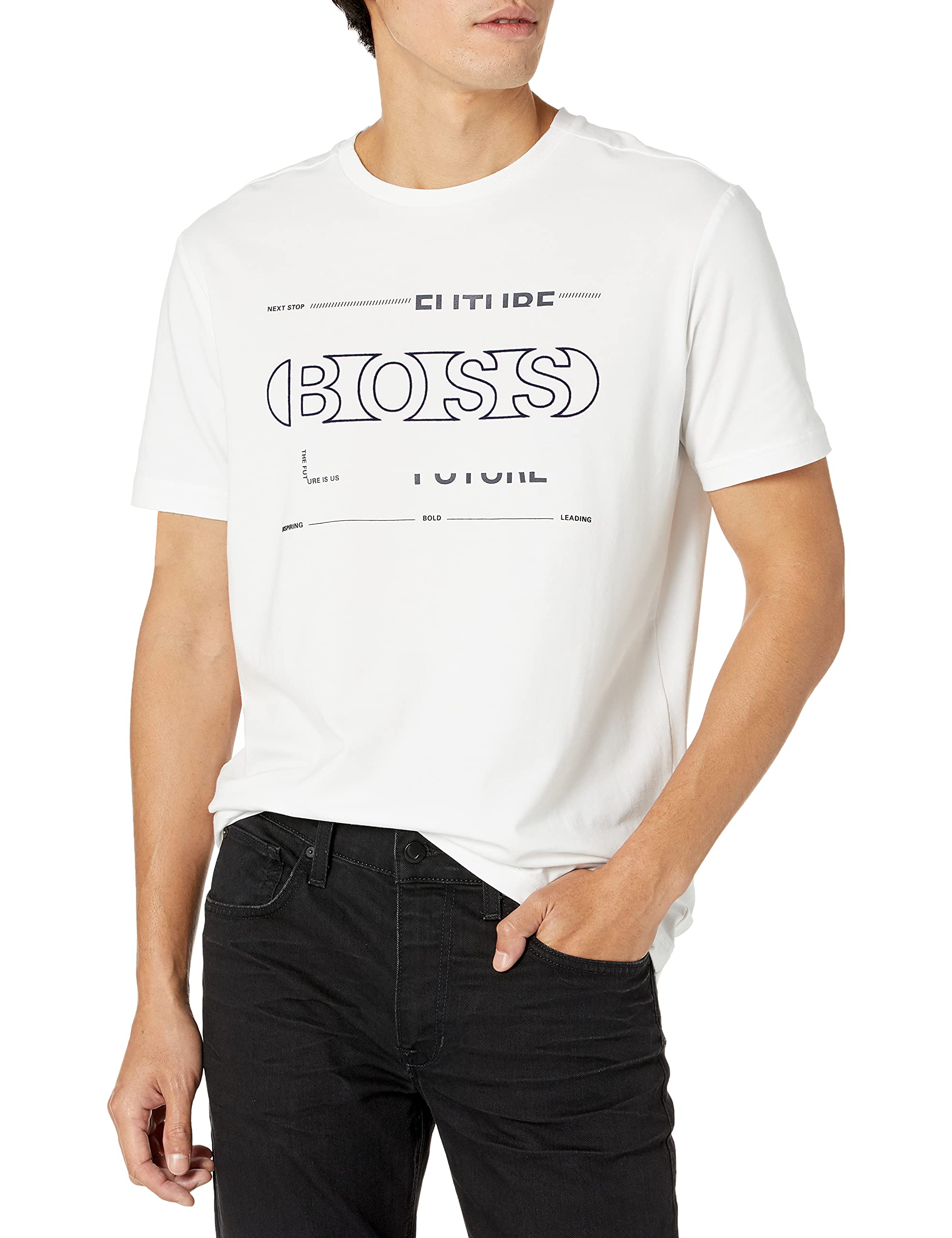 BOSS Modern Bold Logo Stretch Jersey T-Shirt