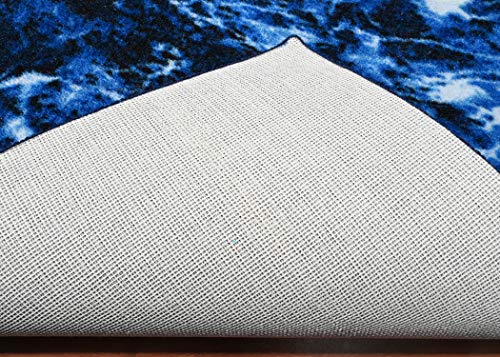 Garland Rug Mossy Oak Elements Aqua Camouflage 6 Ft. X 9 Ft. Area Rug Ideal for Living Rooms & Hallways, Stylish & Durable for High-Traffic Areas