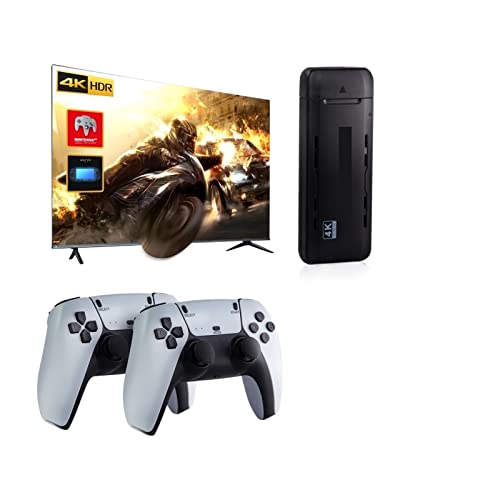 BAUBUY Gifts U9 TV Game Stick With Two 2.4G Wireless Controller 64GB 10000 PS PSP Retro Video Games Console Gaming Player GameBox Gift Games Consoles