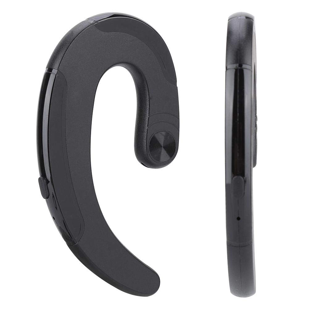 Bluetooth Headset Waterproof Wireless Rechargeable Earphone with Mic(Black)