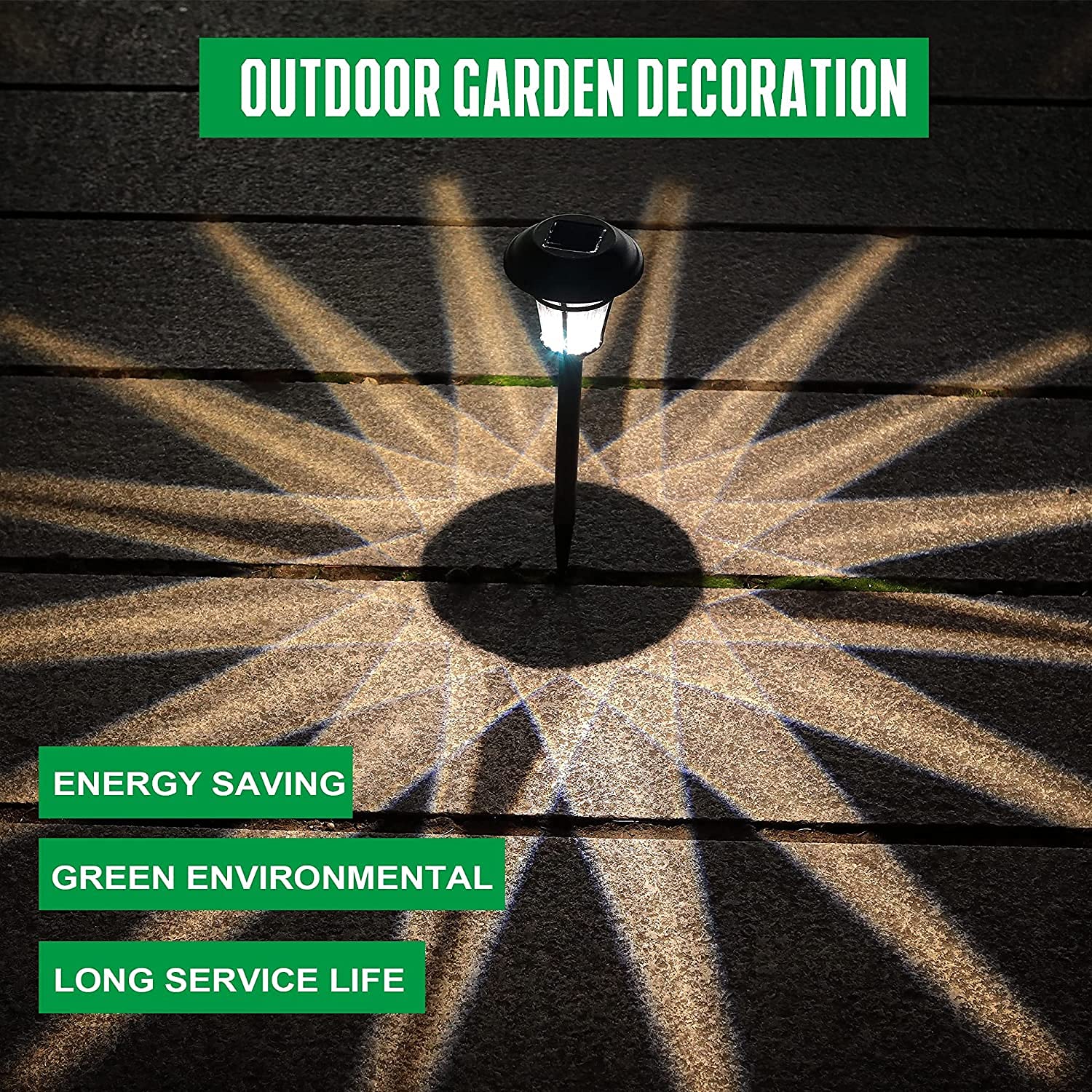 MAGGIFT 8 Pack Solar Ground Lights Outdoor, Disk Light 8 LED Cool White + 4 LED Blue, Waterproof Solar Powered Lights, In-Ground Walkway Deck for Pathway Driveway Landscape Garden Patio, Lawn, Yard