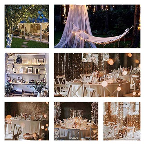 LIUPENGWEI Fairy String Lights,LED Rope Lights with 8 Lighting Modes, Perfect for Home, Garden, Bedroom, Christmas, Wedding, Party Decoration Lamp Garden Ghost Light