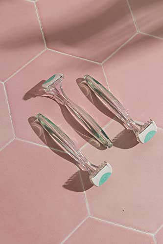 Kai About Body Bikini Shavers - Gentle Razors for Shaving, Trimming & Exfoliating - Includes 3 Beauty Groomers