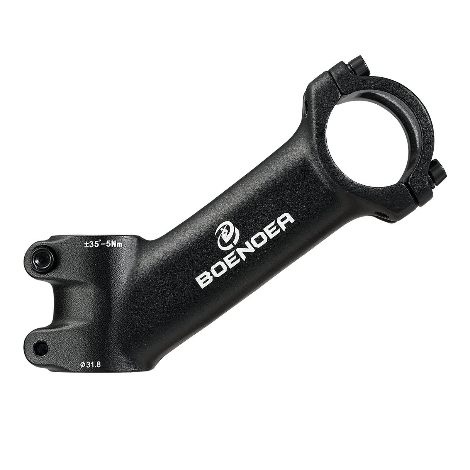 Boenoea 31.8 Bike Stem 10/25/35/45 Degree 70mm 90mm 110mm Bicycle Handlebar Stems for Most Bicycles,Mountain Bike,Road Bikes, MTB,BMX,Fixie Gear, Cycling
