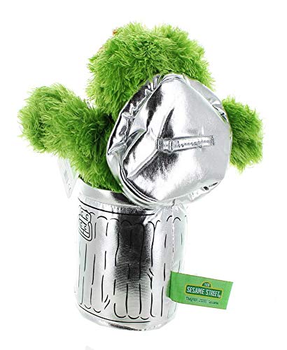 GUND Sesame Street Official Oscar The Grouch Muppet Plush, Premium Plush Toy for Ages 1 & Up, Green/Silver, 10”